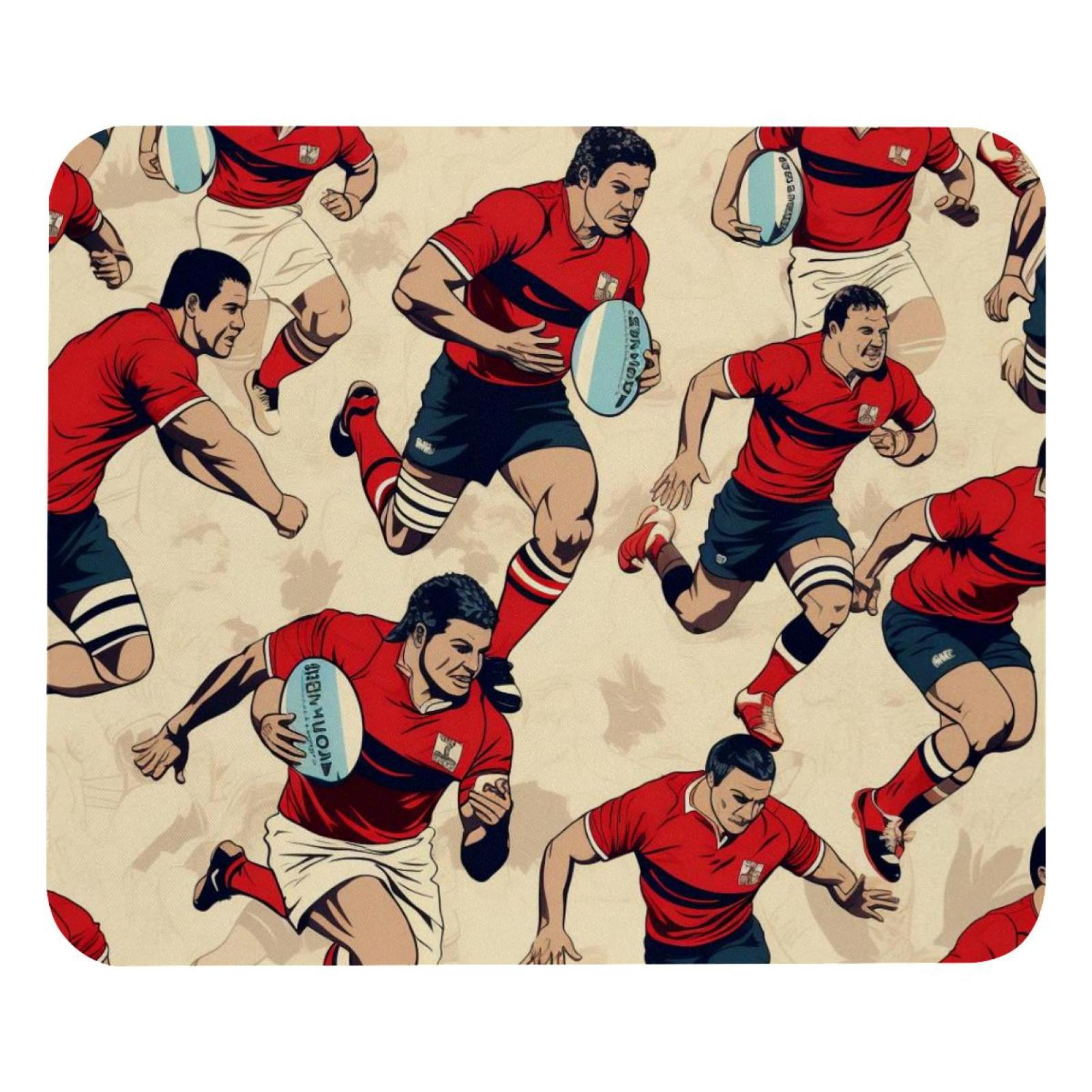 Rugby Football Mouse Pad, Personality Design Rubber Base for Office ...