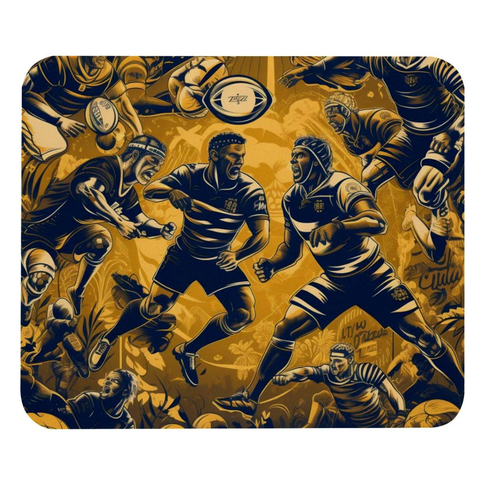 Rugby Football Mouse Pad, Personality Design Rubber Base for Office ...