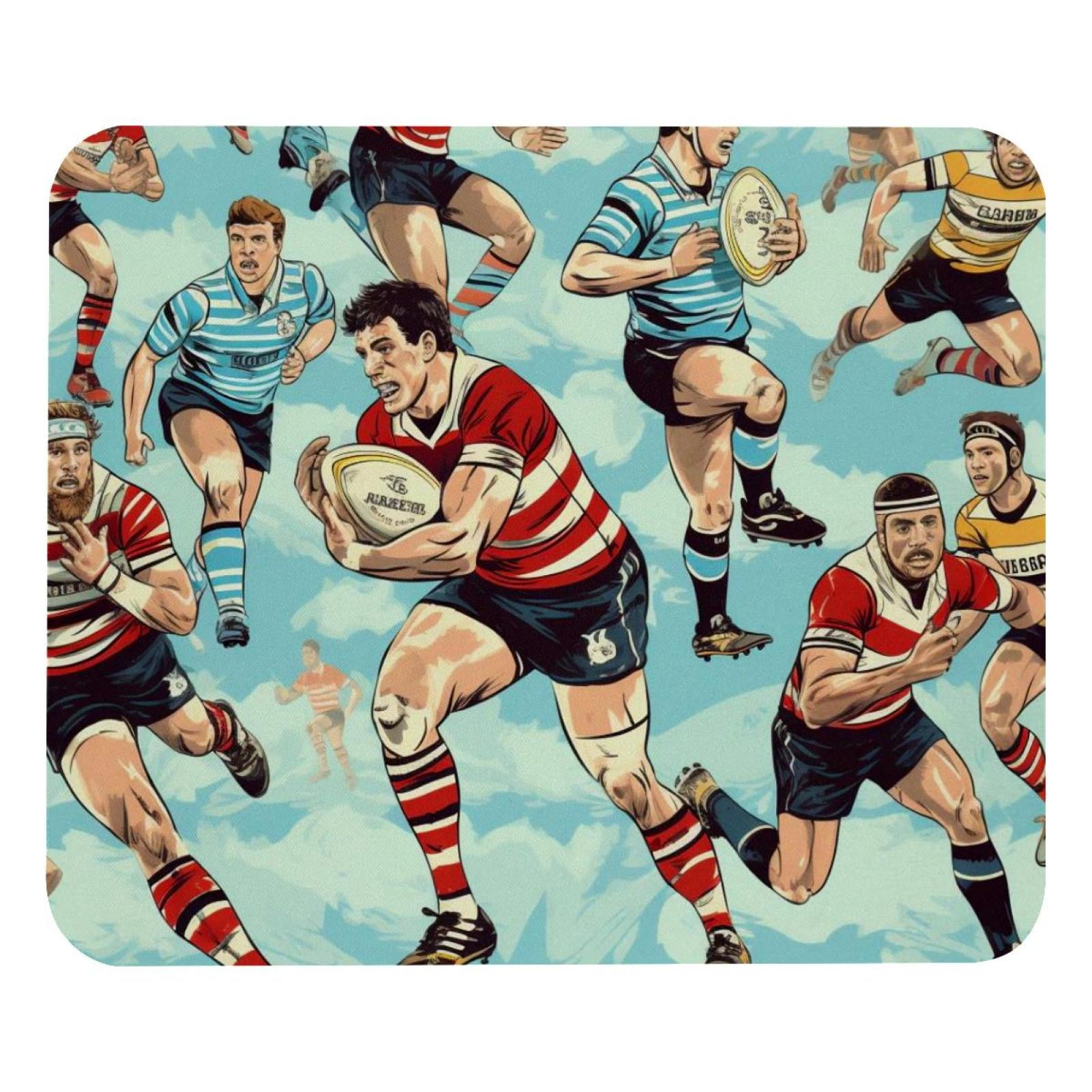 Rugby Football Mouse Pad, Personality Design Rubber Base for Office ...