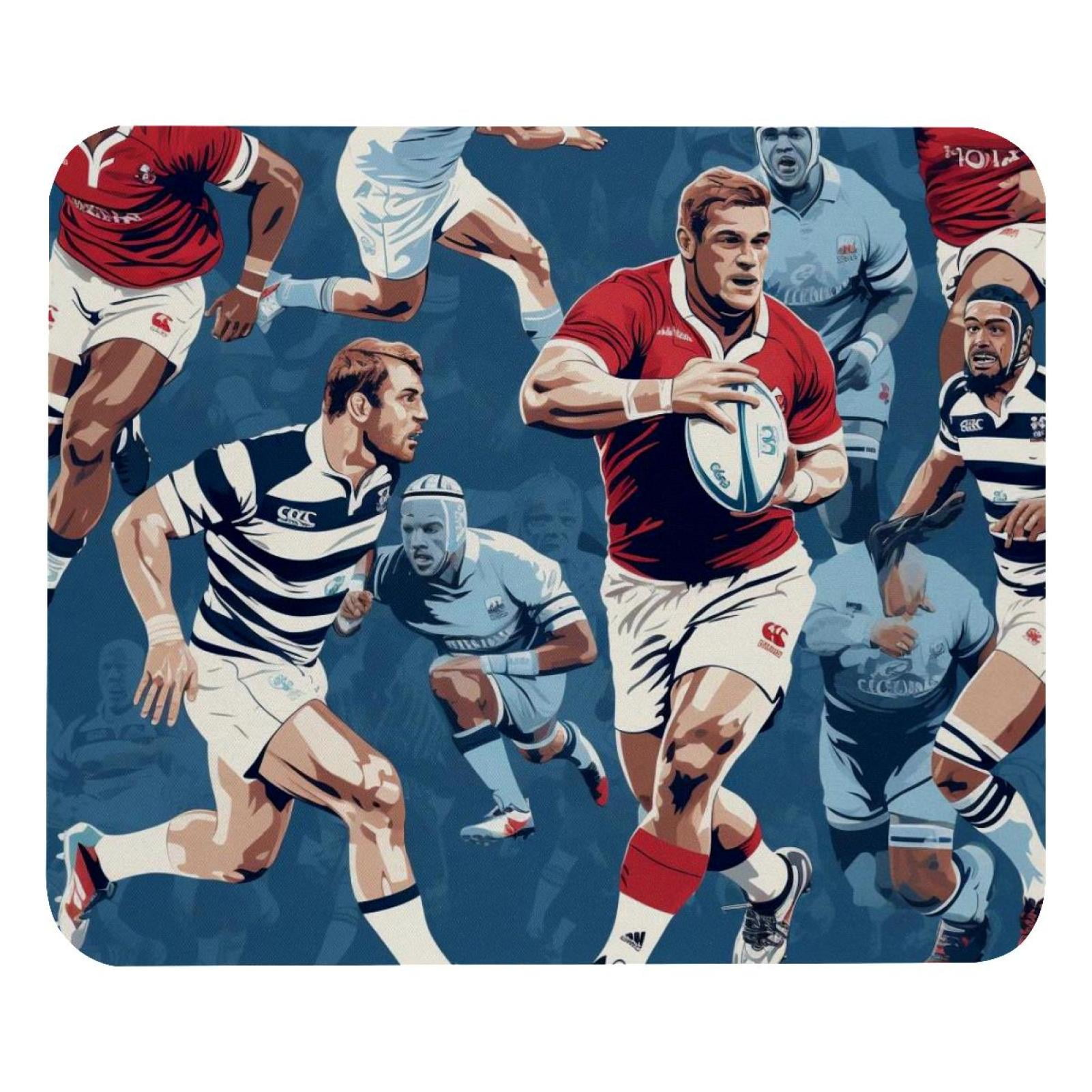 Rugby Football Mouse Pad, Personality Design Rubber Base for Office ...