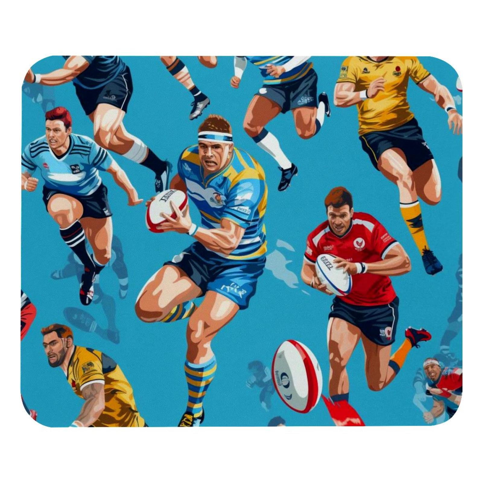 Rugby Football Mouse Pad, Rubber Base Computer Mouse Pads for Wireless ...