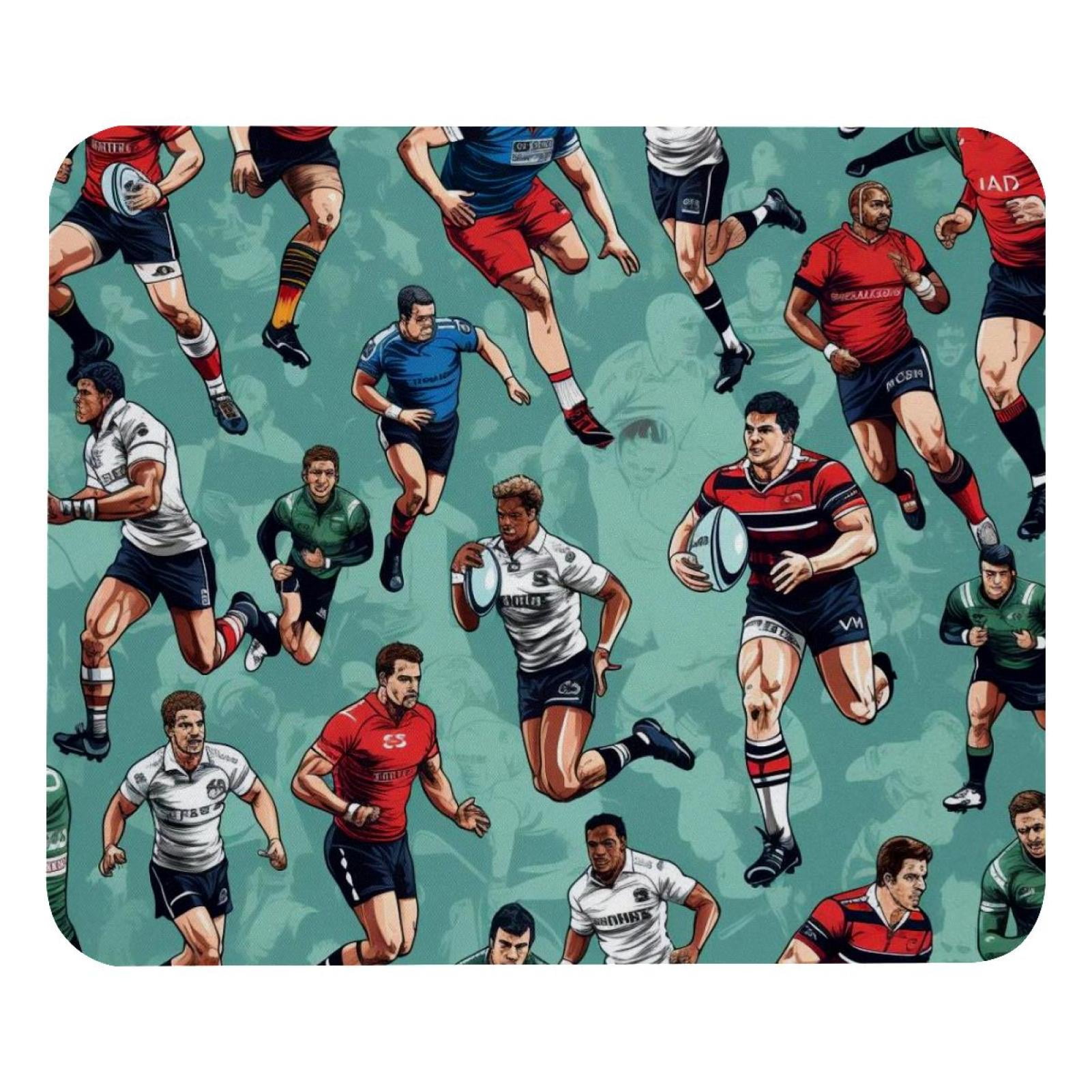 Rugby Football Mouse Pad, Rubber Base Computer Mouse Pads for Wireless ...