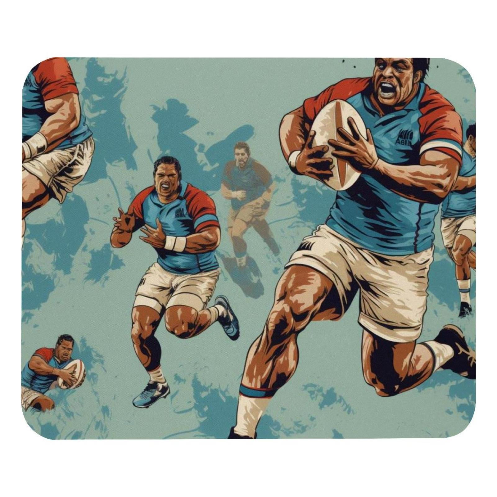 Rugby Football Mouse Pad, Rubber Base Computer Mouse Pads for Wireless ...