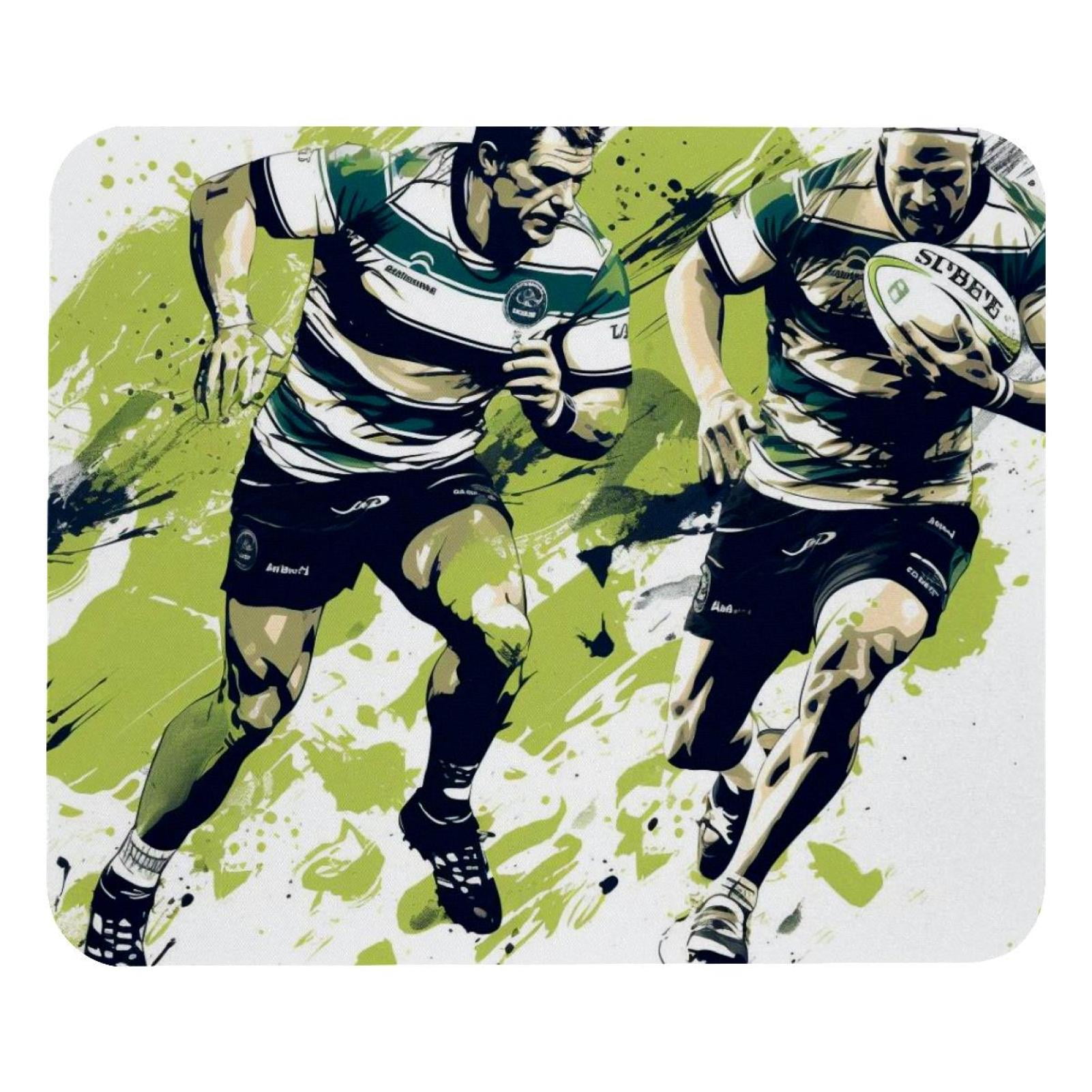 Rugby Football Mouse Pad, Rubber Base Computer Mouse Pads for Wireless ...