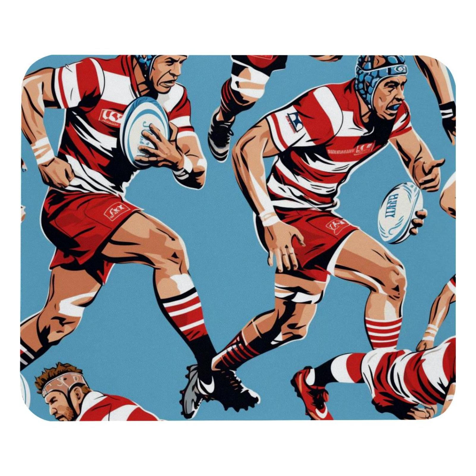 Rugby Football Mouse Pad for Laptop Wireless Mouse Home Office Travel ...