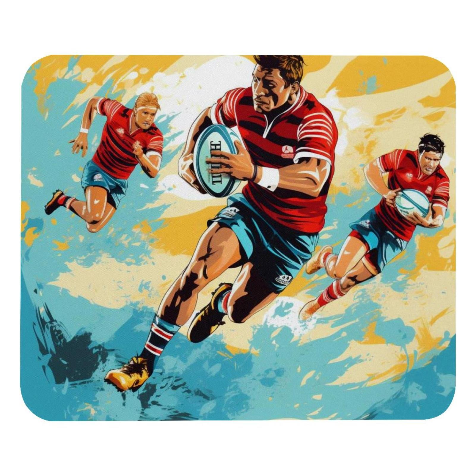 Rugby Football Mouse Pad for Laptop Wireless Mouse Home Office Travel ...