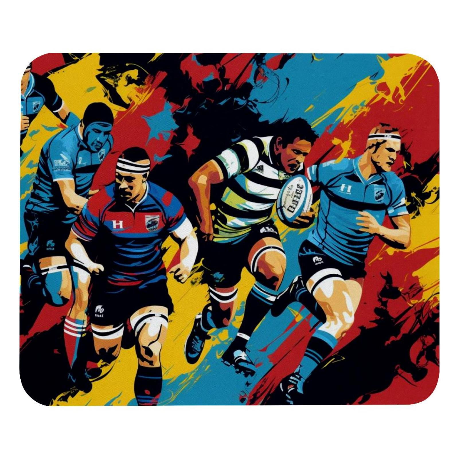 Rugby Football Mouse Pad for Laptop Wireless Mouse Home Office Travel ...