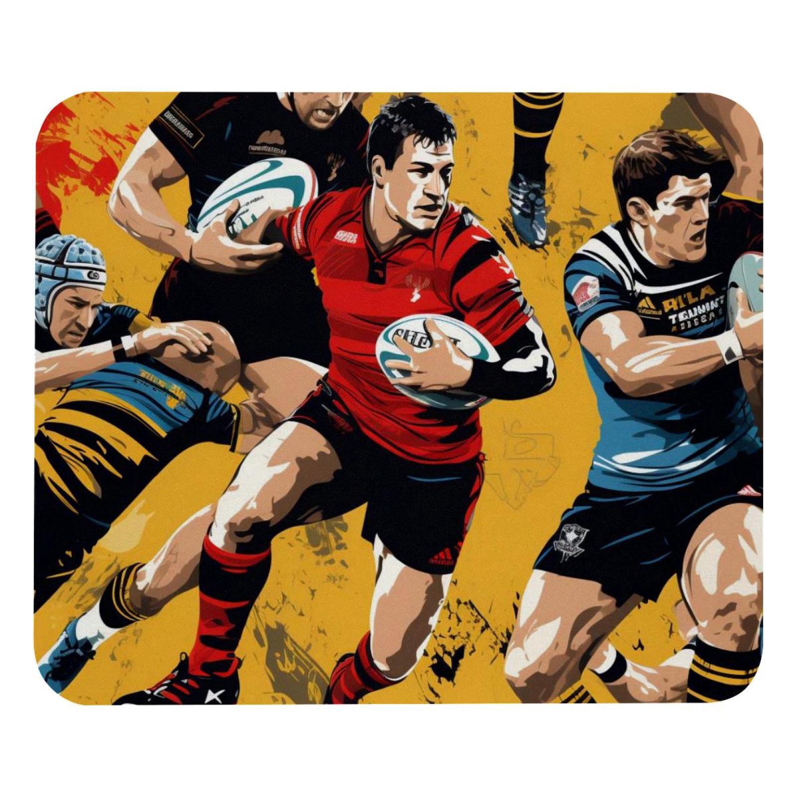 Rugby Football Mouse Pad for Laptop Wireless Mouse Home Office Travel ...