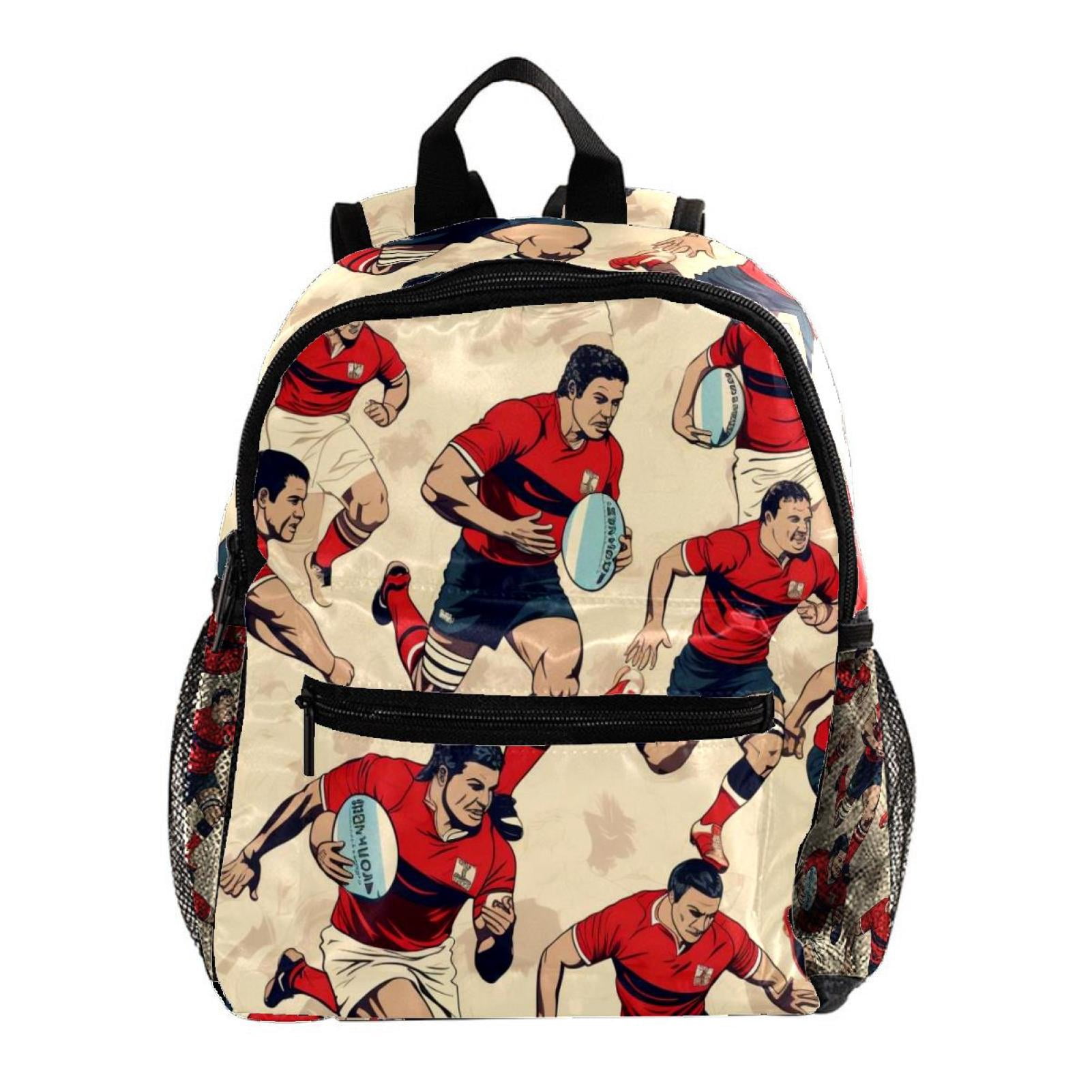 Rugby Football Official Backpack School Bag with Adjustable Straps for ...