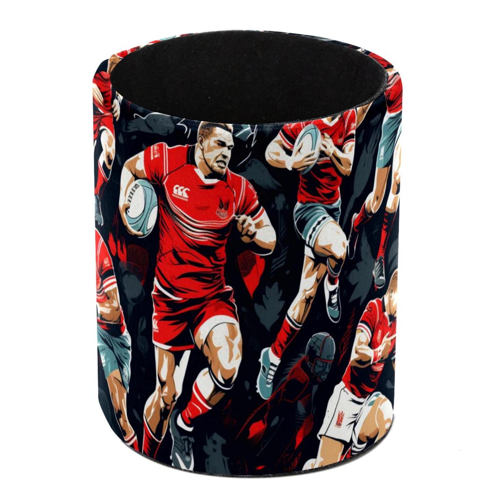 Rugby Football Pen Holder Stand Cup Pencil Holder Organizer Makeup ...