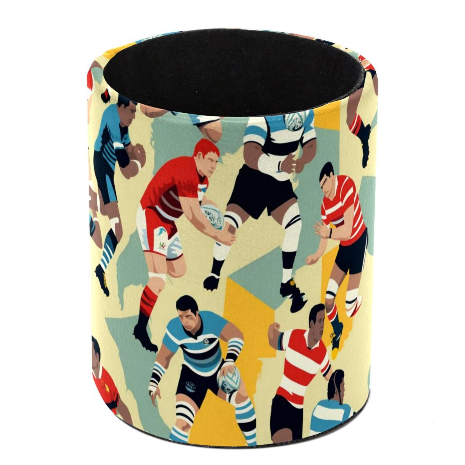 Rugby Football Pen Holder Stand Cup Pencil Holder Organizer Makeup ...