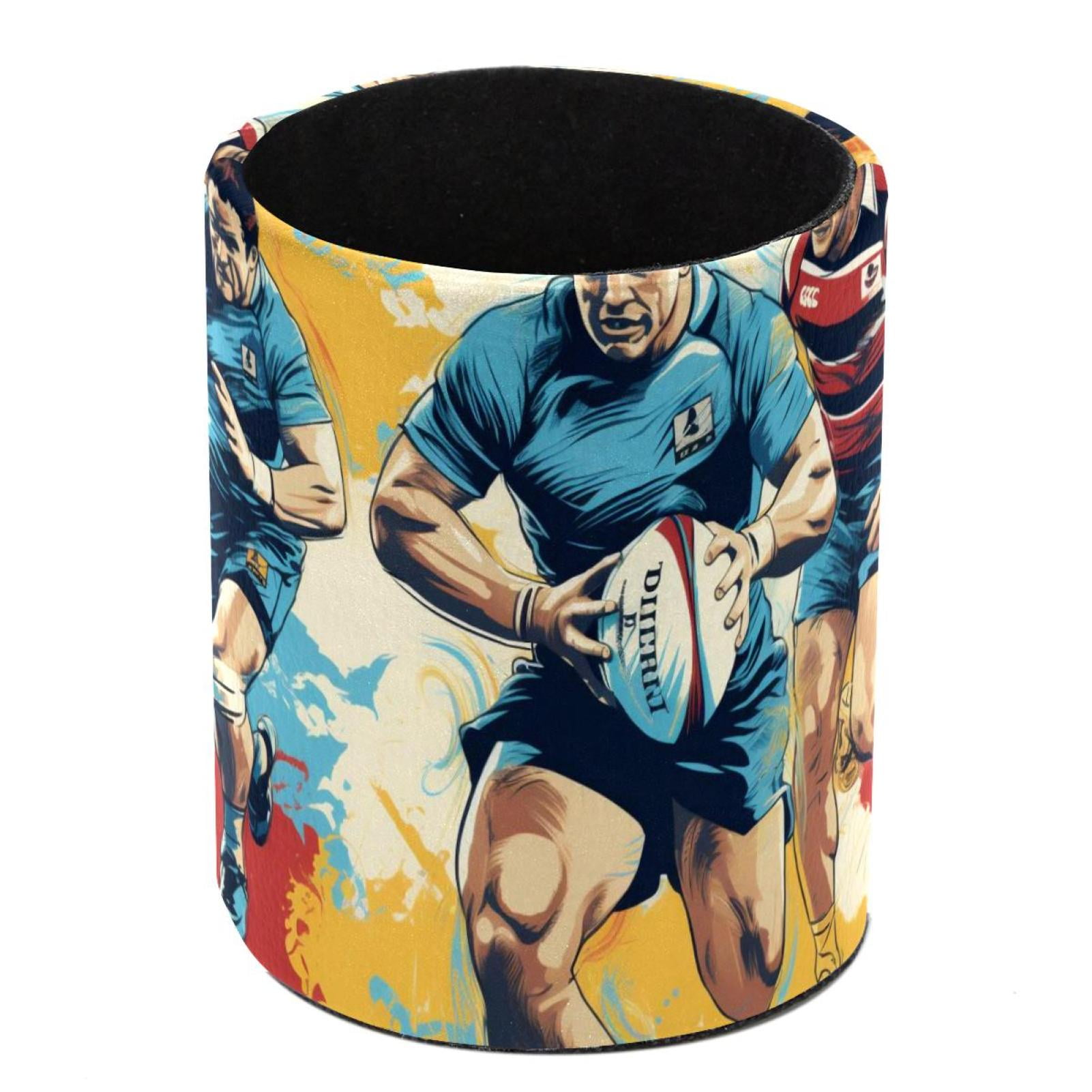 Rugby Football Pen Holder Stand Cup Pencil Holder Organizer Makeup ...