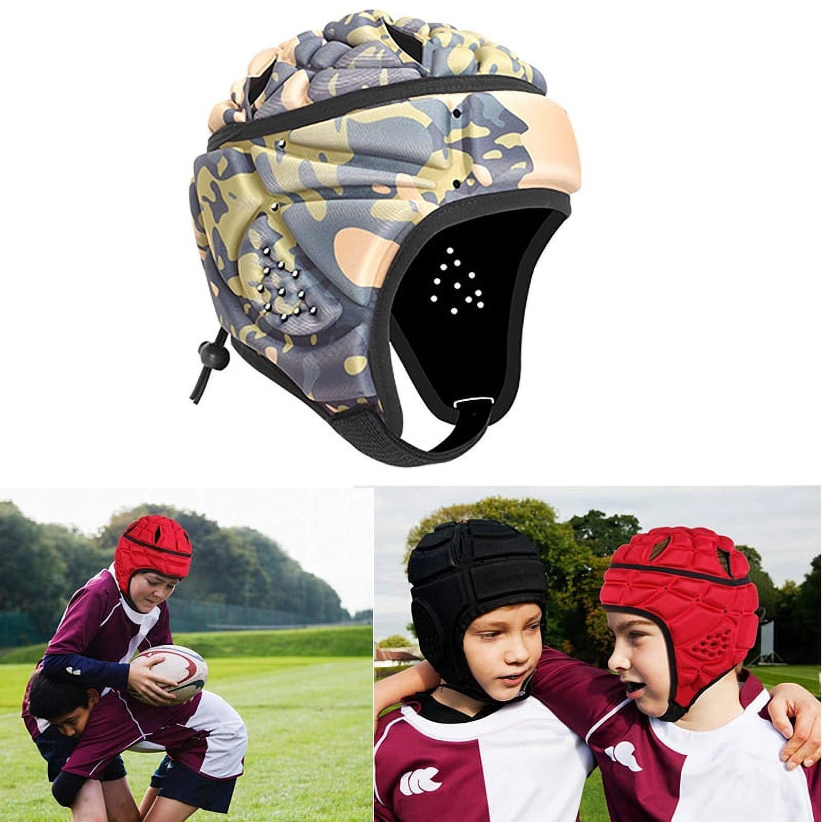 Rugby Helmet Headgear Headgear for Soccer Cap Head Protector Soft ...
