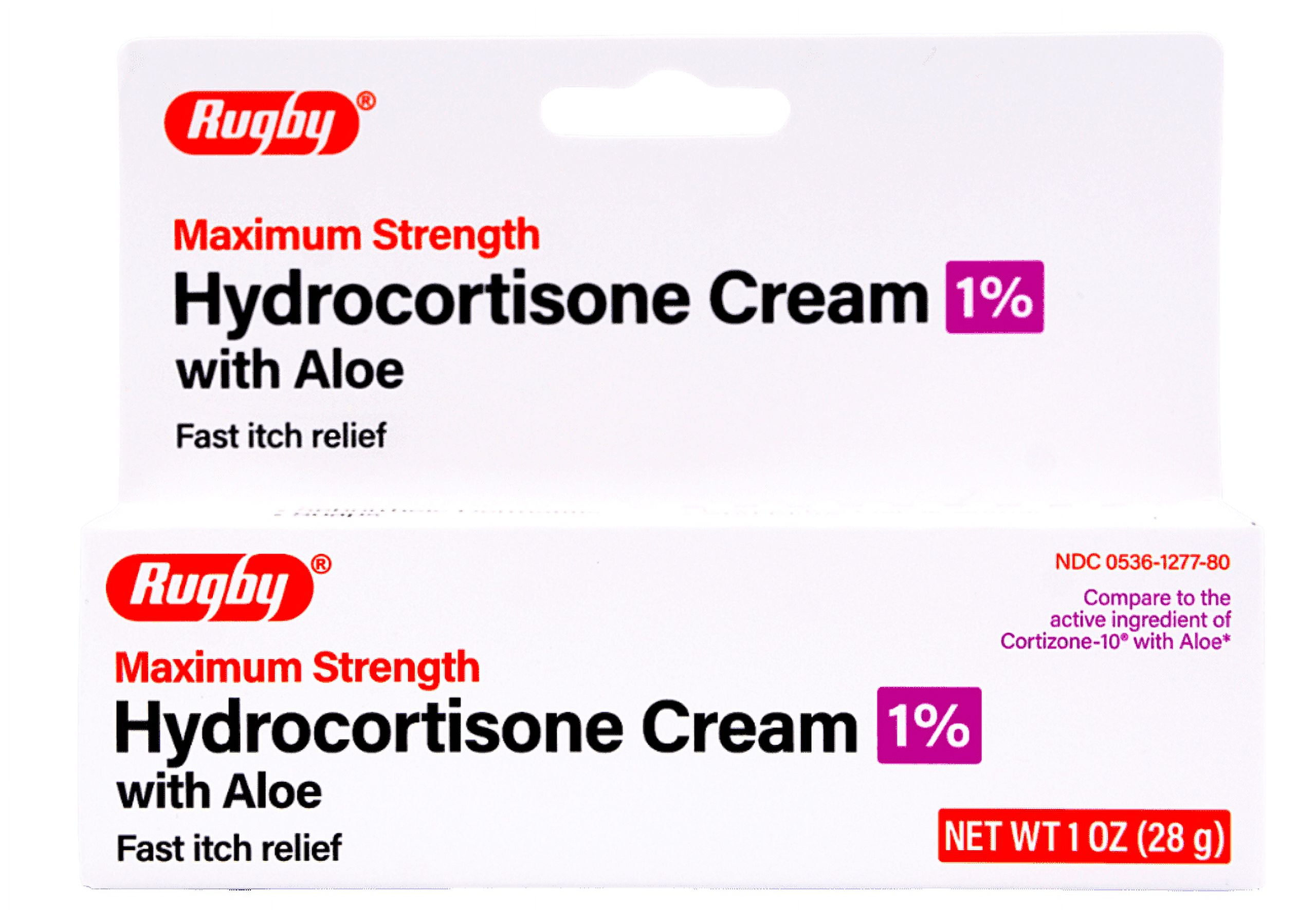 Rugby Hydrocortisone Itch Relief Cream, 1-ounce Tube, Major ...