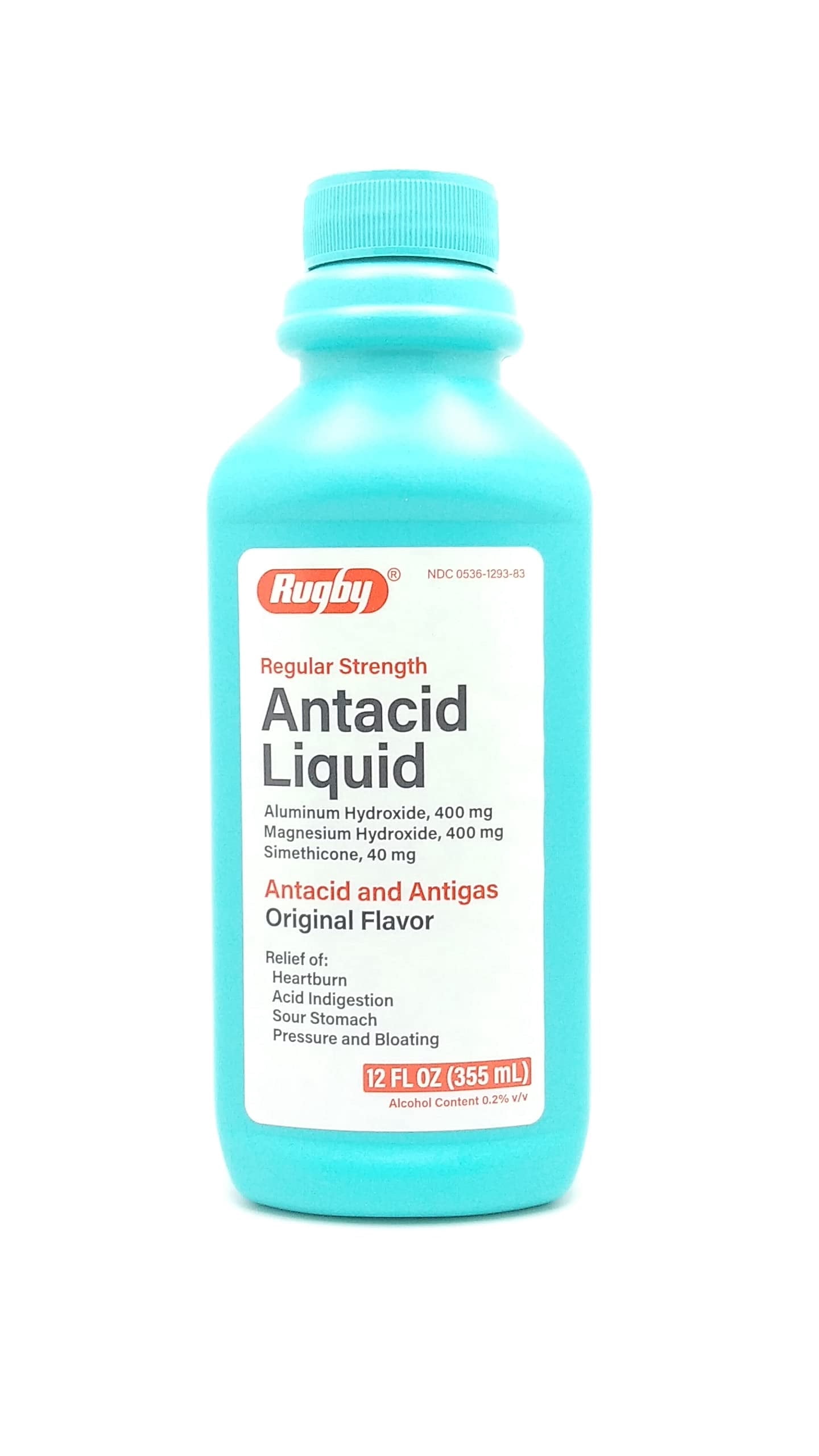 Rugby Laboratories Antacid Liquid 12 fl oz – Heartburn & Gas Relief ...
