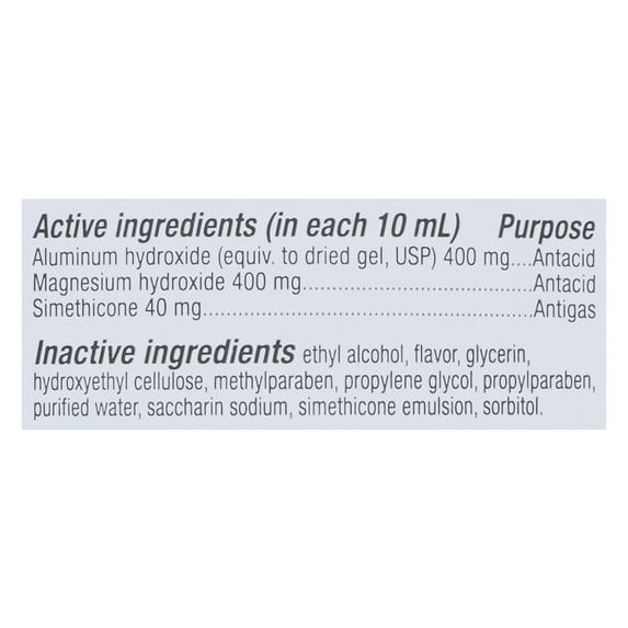 Rugby Laboratories Antacid Liquid Regular Strength Aluminum Hydroxide ...