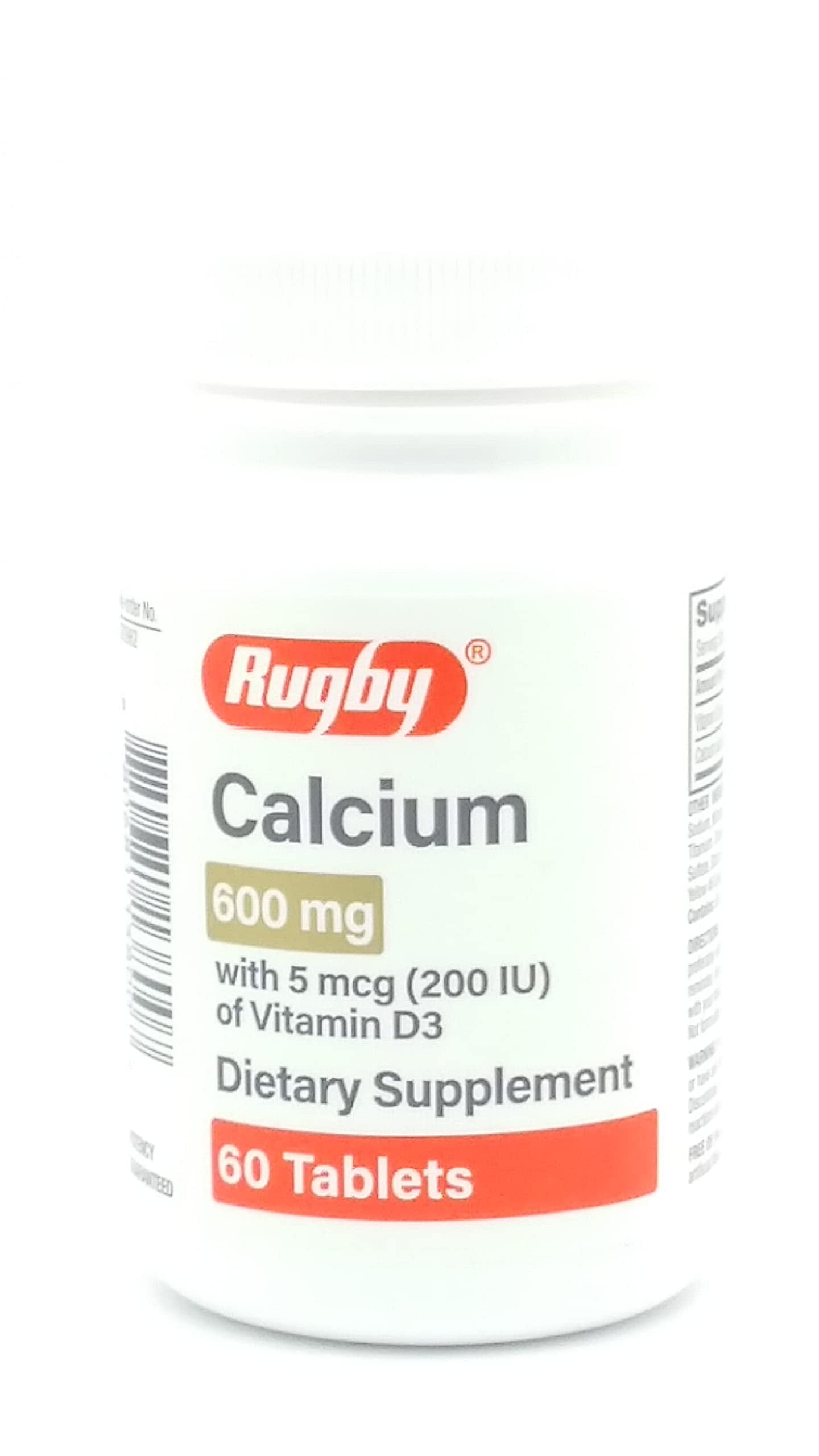 Rugby Laboratories Calcium 600 mg Calcium Supplement Calcium Carbonate Health Strong Bones ...