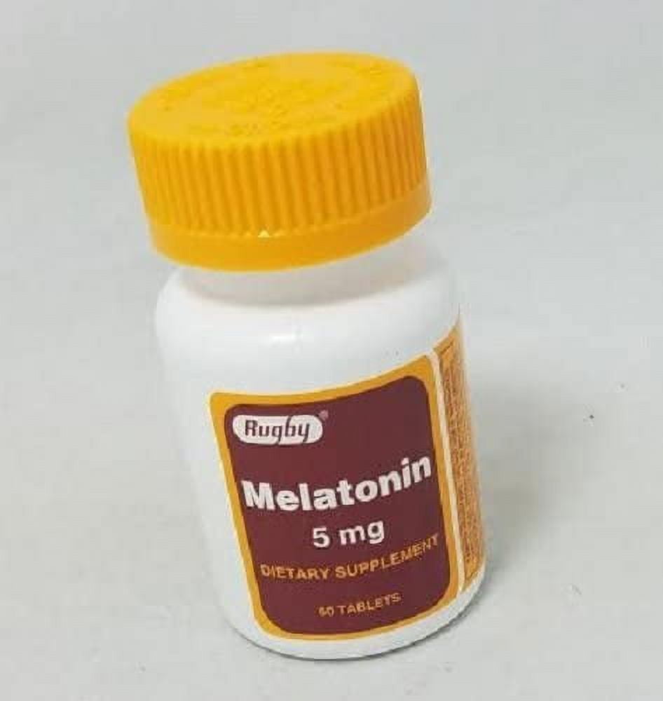 Rugby Melatonin 5MG 60 Tablets (5 Pack) - Walmart.com