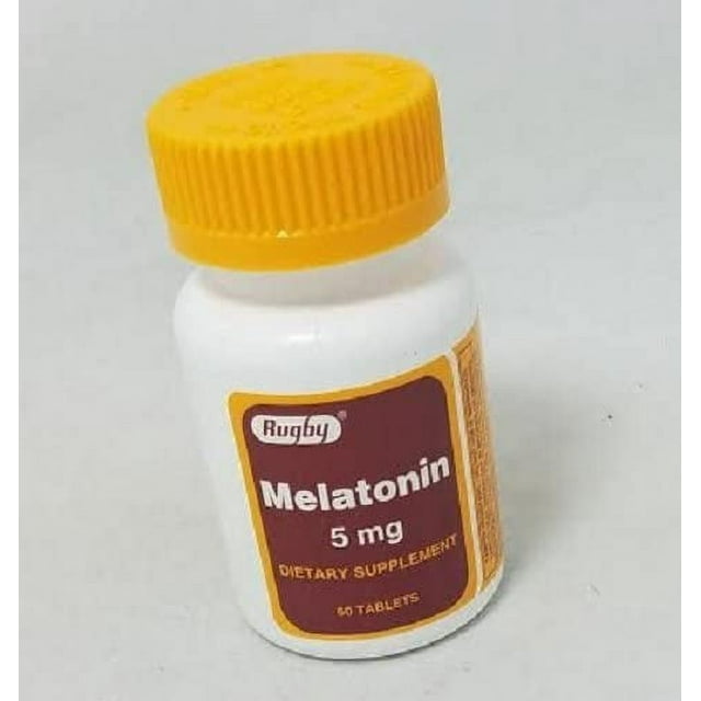 Rugby Melatonin 5MG 60 Tablets (5 Pack) - Walmart.com