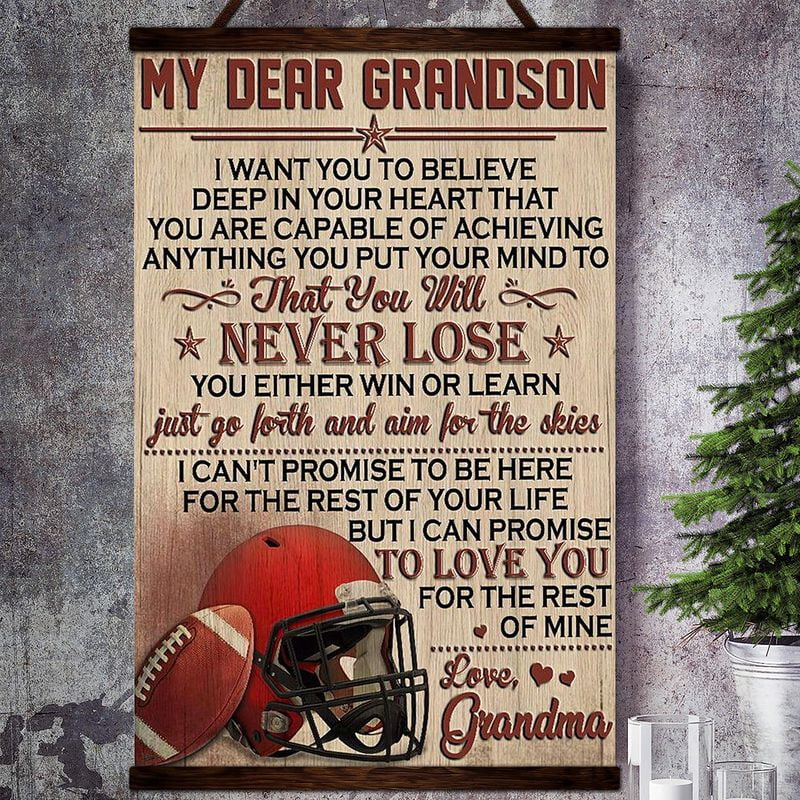 Rugby My Dear Grandson I Want You To Believe That You Will Poster Matte ...