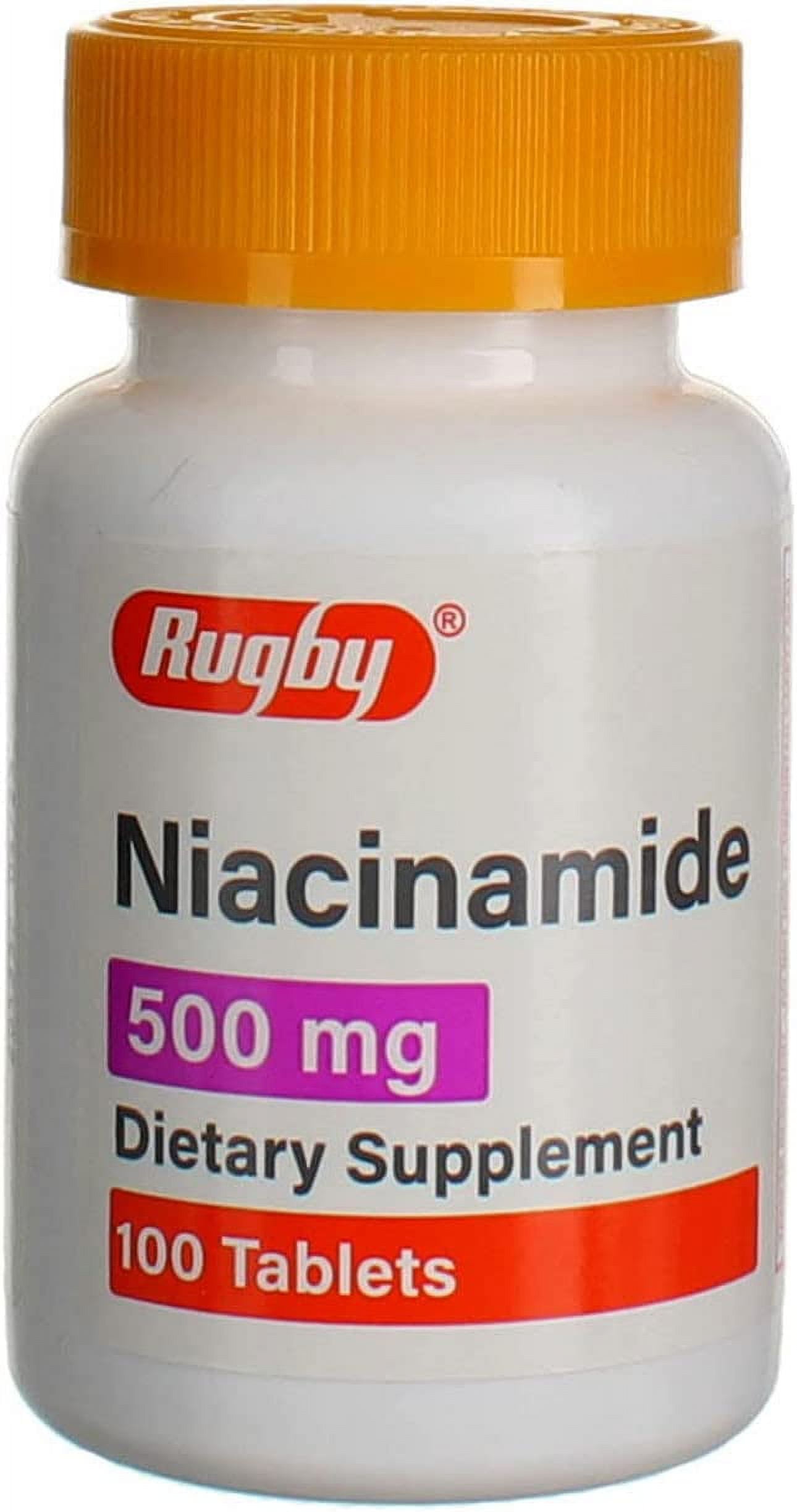 Rugby Non-Flushing Niacin Vitamin B3 Dietary Supplement, 100 Ct ...