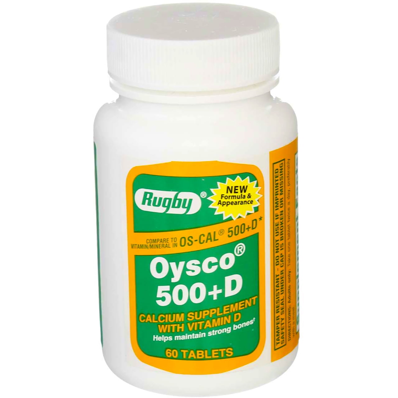 Rugby Oysco 500 Vitamin D Tablets, 60 Ct, 2 Pack Bundle, Health and Fitness Support - Walmart.com