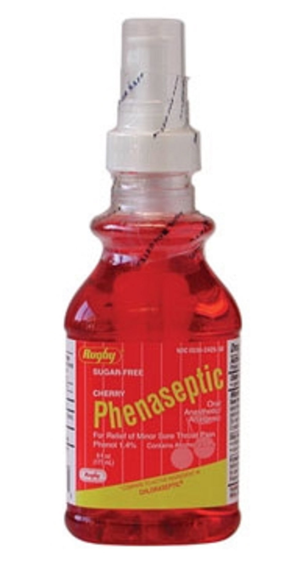 Rugby Phenaseptic Phenol-1% Throat Spray, Red, 6 Oz. HSA/FSA Eligible ...