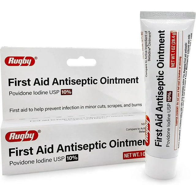 Rugby Povidone Iodine 10% First Aid Ointment 1 oz. - Walmart.com