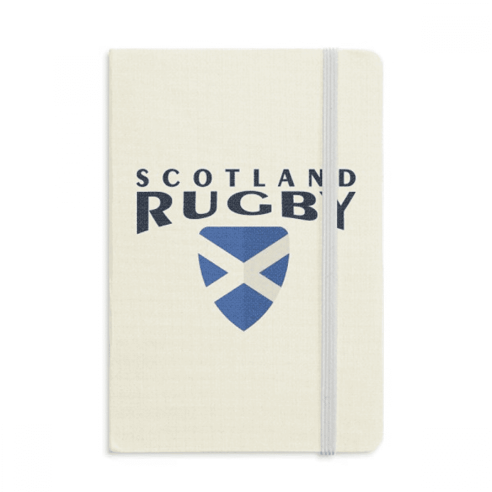 Rugby Scotland Run Art Deco Fashion Notebook Official Fabric Hard Cover ...