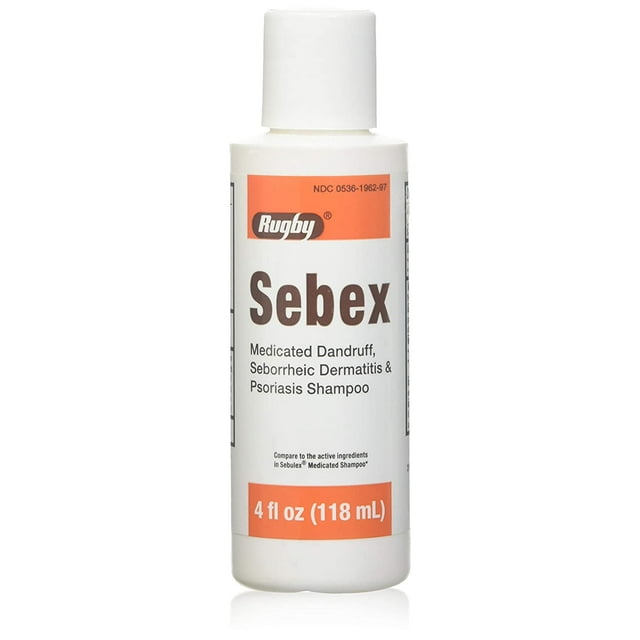 Rugby Sebex Liquid Medicated Dandruff Shampoo - 4 Oz - Walmart.com