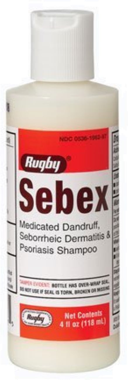 Rugby Sebex Medicated Dandruff Shampoo, Treats Dermatitis, Seborrheic ...