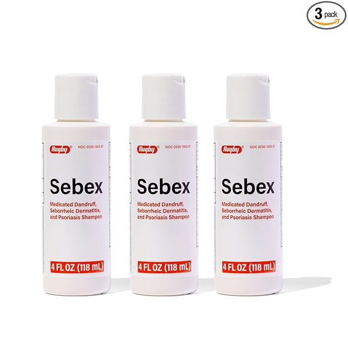 Rugby Sebex Medicated Dandruff Shampoo for Women and Men - 2% Sulfur ...