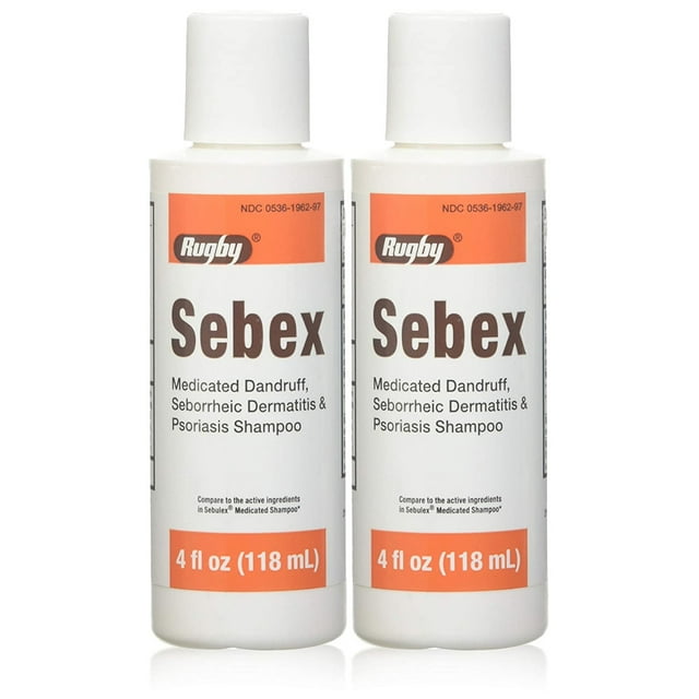 Rugby Sebex Medicated Shampoo 4 fl Oz 2 Pk | Anti Dandruff, Psoriasis ...