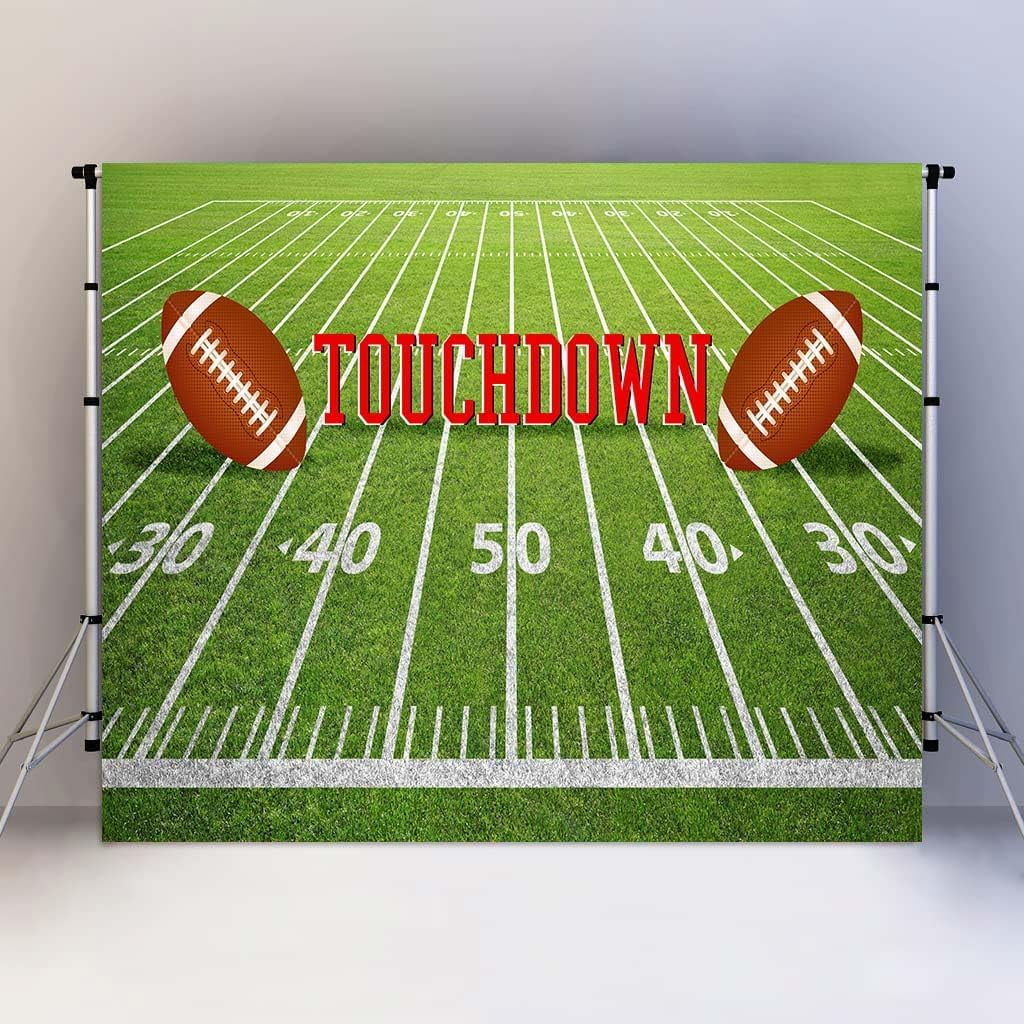 Rugby Soccer Field Yard Lines Touchdown Photography Backdrop for Events ...