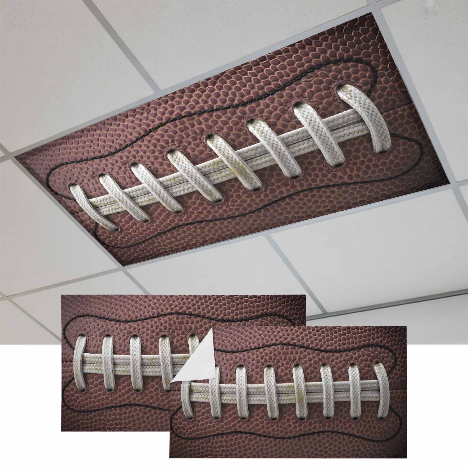Rugby Sport Magnetic Fluorescent Light Covers for Ceiling Lights 2 x 4 ...
