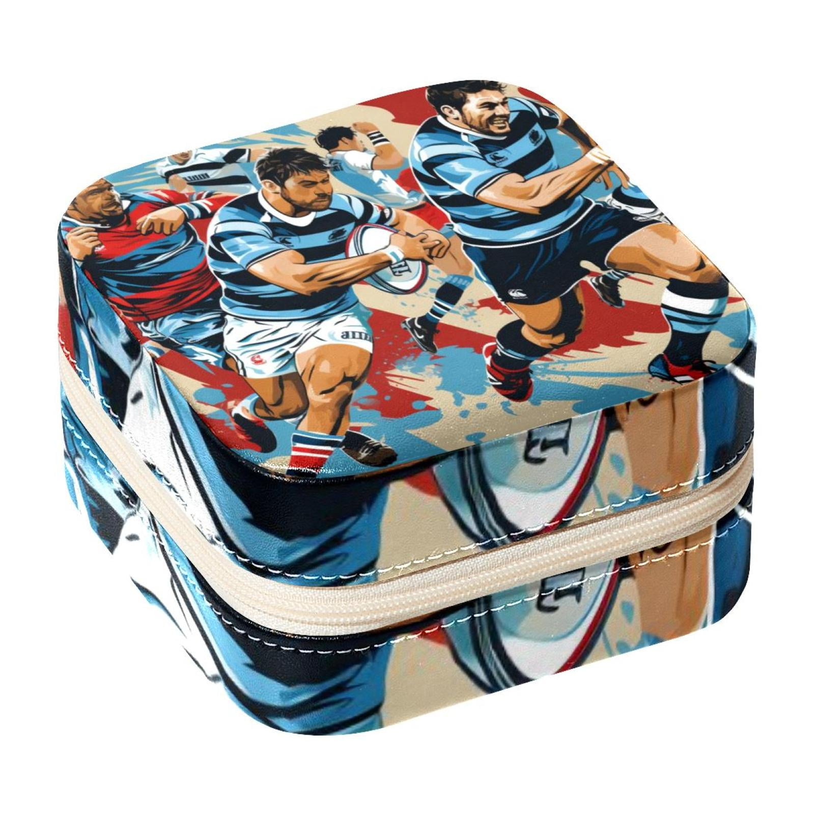 Rugby Square Portable Jewelry Box Organizer for Rings, Earrings ...