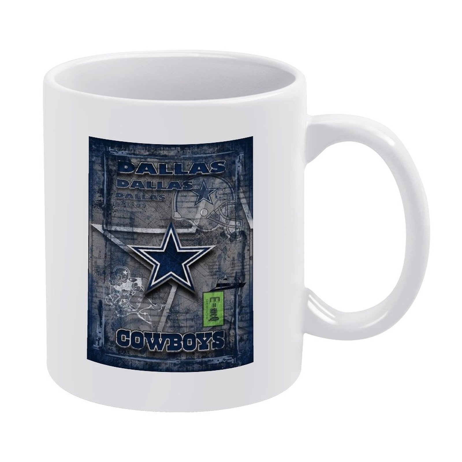 Rugby Team Da-llas Cowboys Arlington Texas Mug White Ceramic Coffee ...