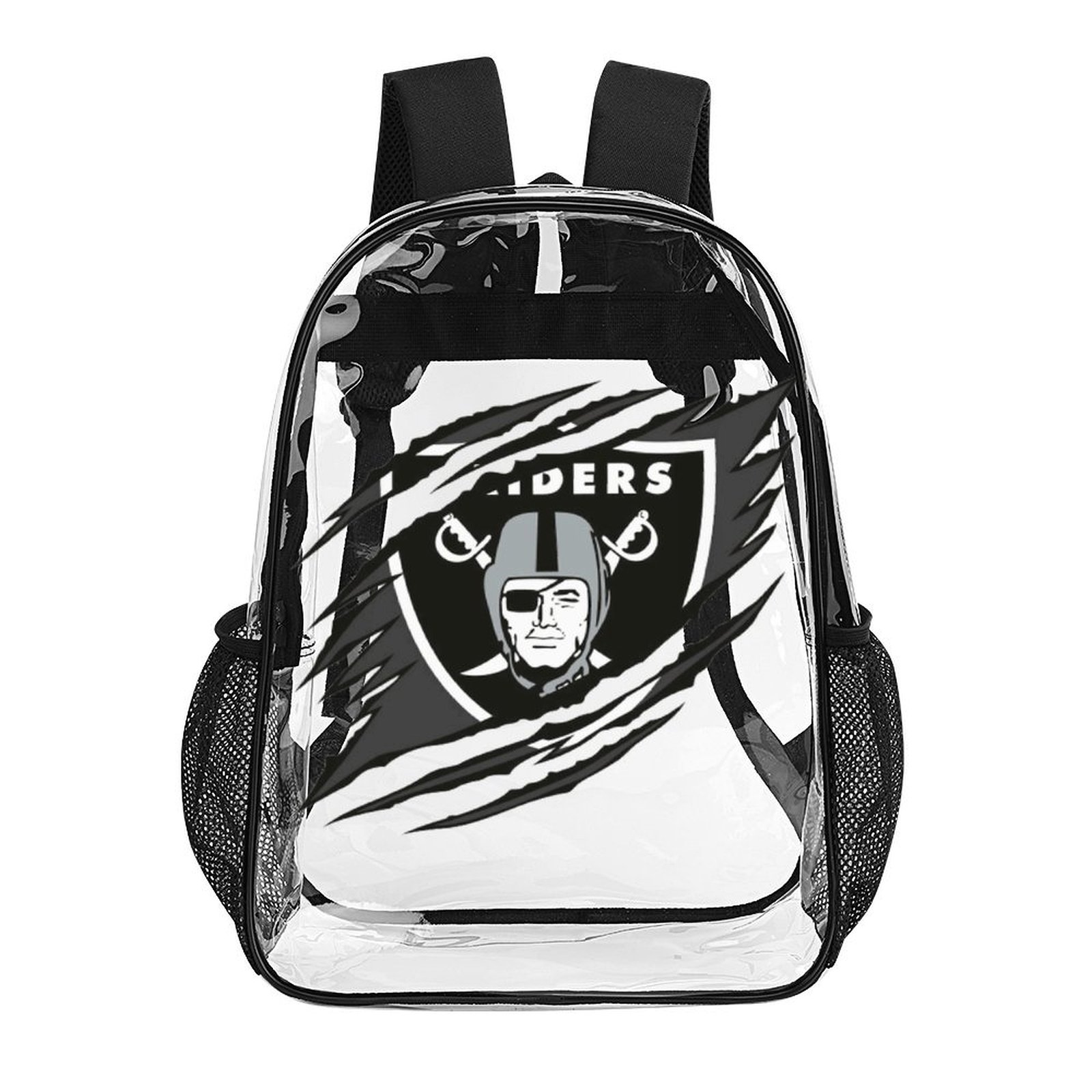 Rugby Team Las Ve-gas Rai-ders Paradise Nevada 17 Inch Transparent Bag ...