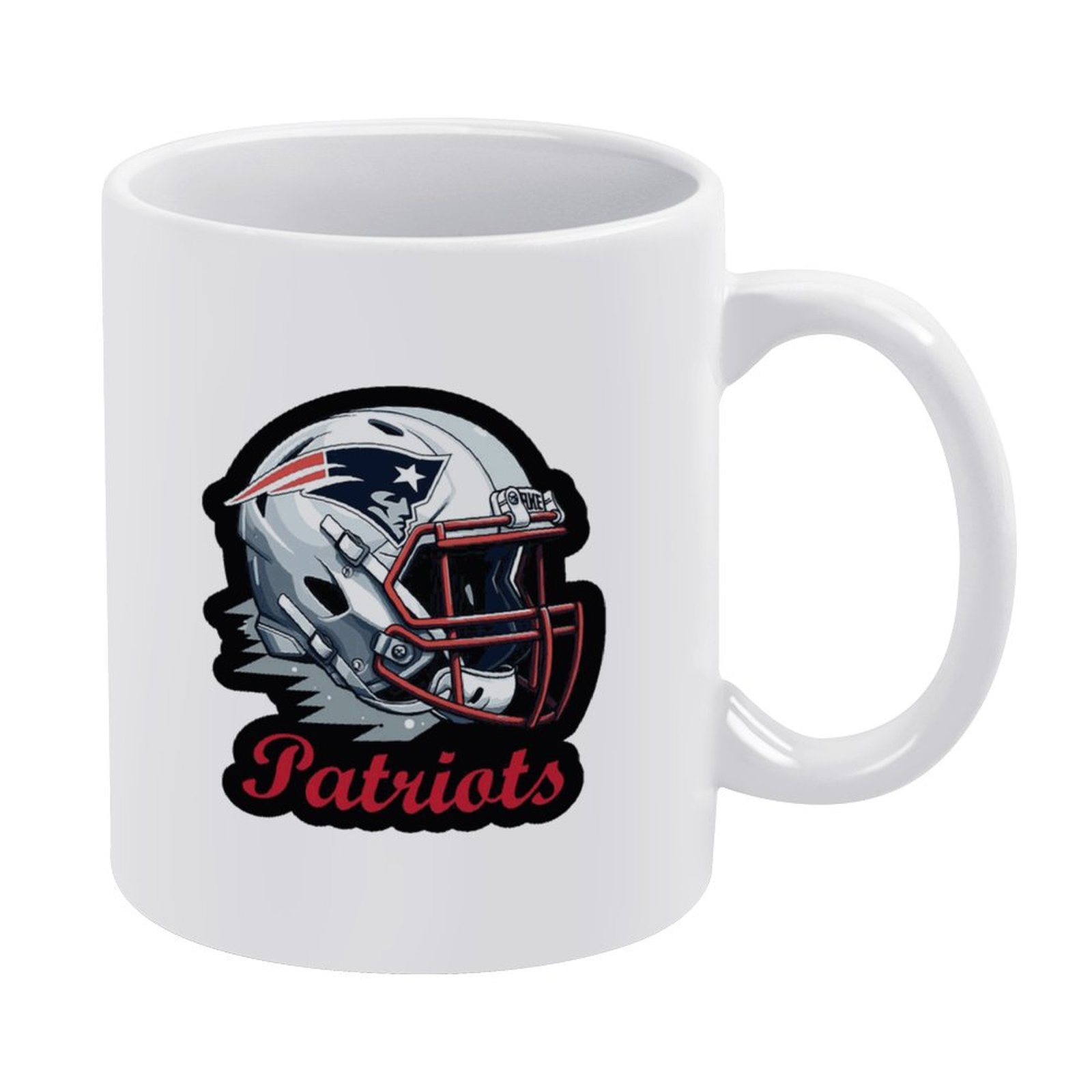 Rugby Team New Eng-land Pa-triots Foxborough Massachusetts Mug White ...