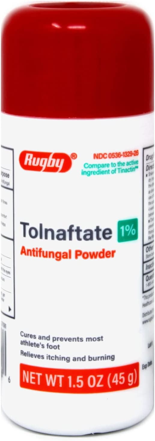 Rugby Tolnaftate Anti-Fungal Powder 45 g (Pack of 12) - Walmart.com
