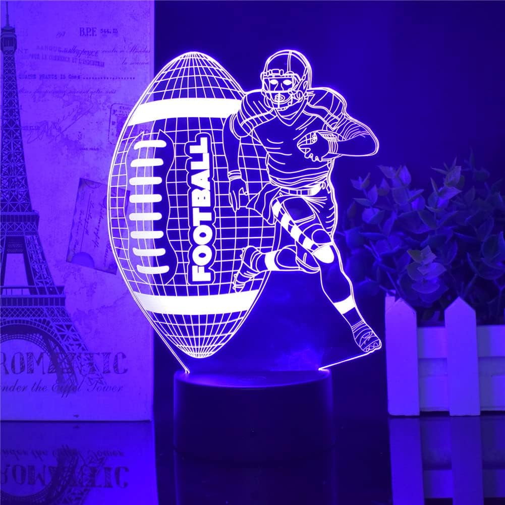Rugby VS Athletel Figure 3D Lamp Illusion Night Lamp RGB USB Lamp ...