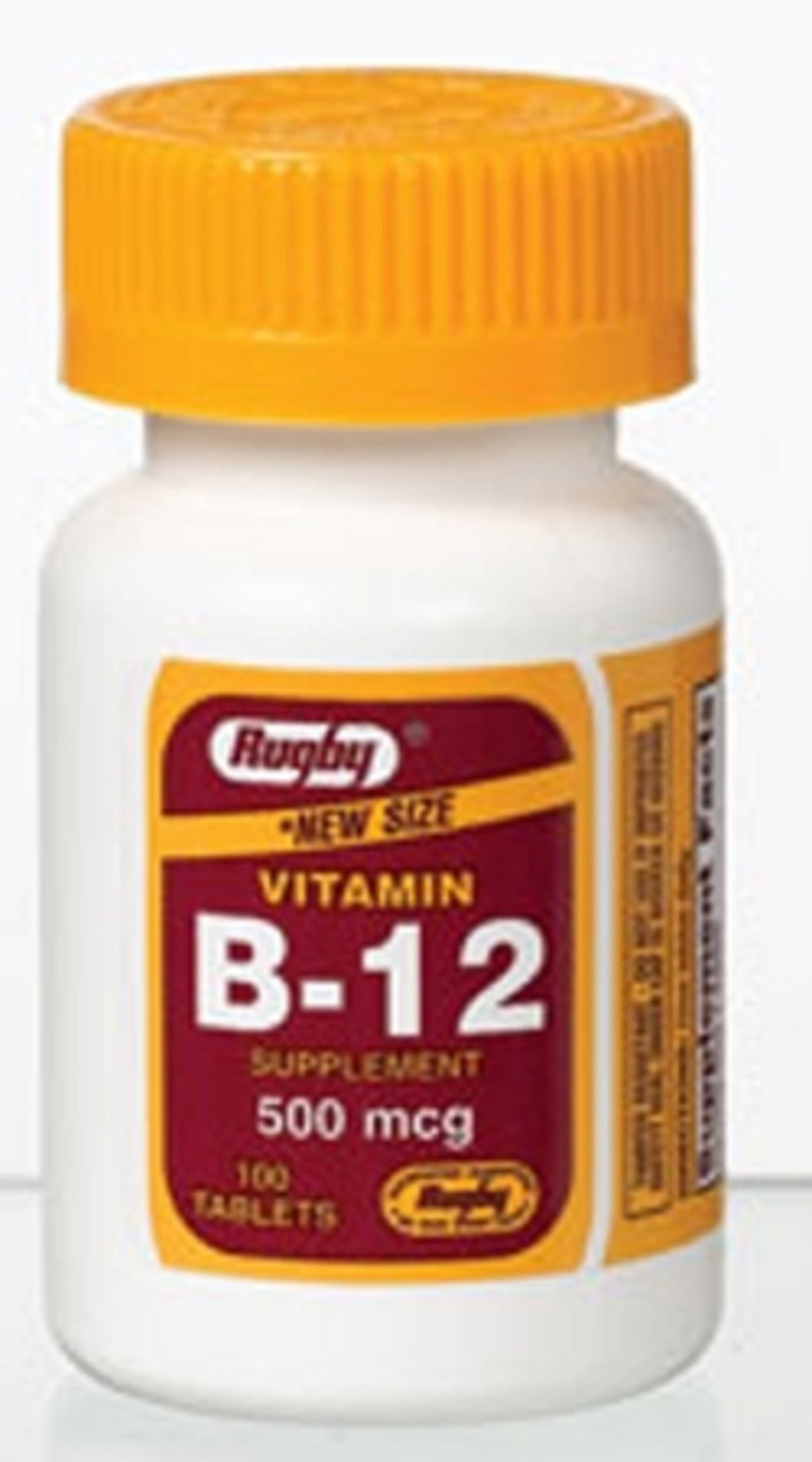 Rugby - Vitamin B-12 Supplement - 500 mcg Strength - Tablet - 100 per ...