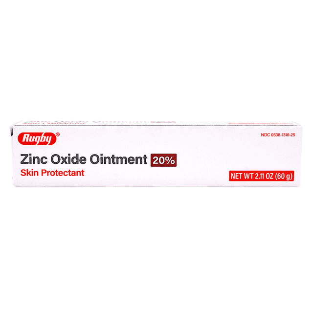 Rugby Zinc Oxide Ointment 20% Skin Protectant - 2.11 oz HSA/FSA ...