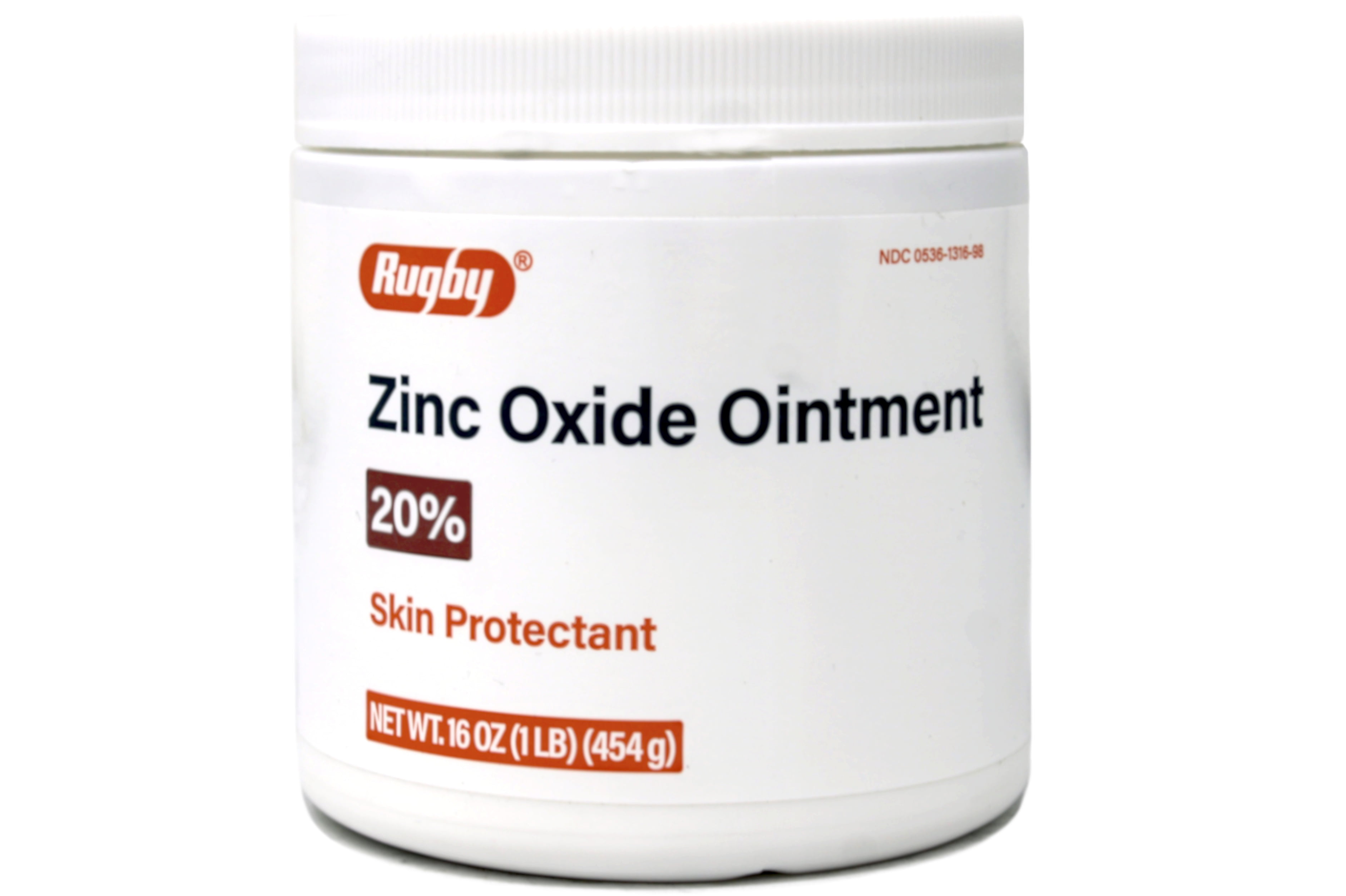 Rugby Zinc Oxide Ointment Skin Protectant - 20% - 16 Oz (1lb) (454 g ...