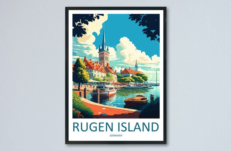 Rugen Island Travel Print Wall Art - Beautiful German Wall Art for Your ...