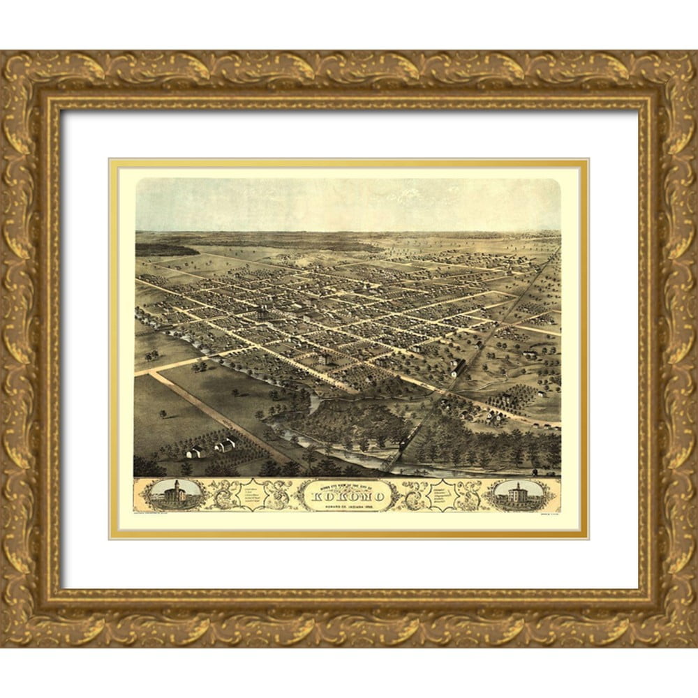 Ruger 14x12 Gold Ornate Wood Framed with Double Matting Museum Art ...
