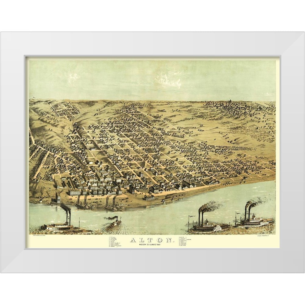 Ruger 14x12 White Modern Wood Framed Museum Art Print Titled - Alton ...