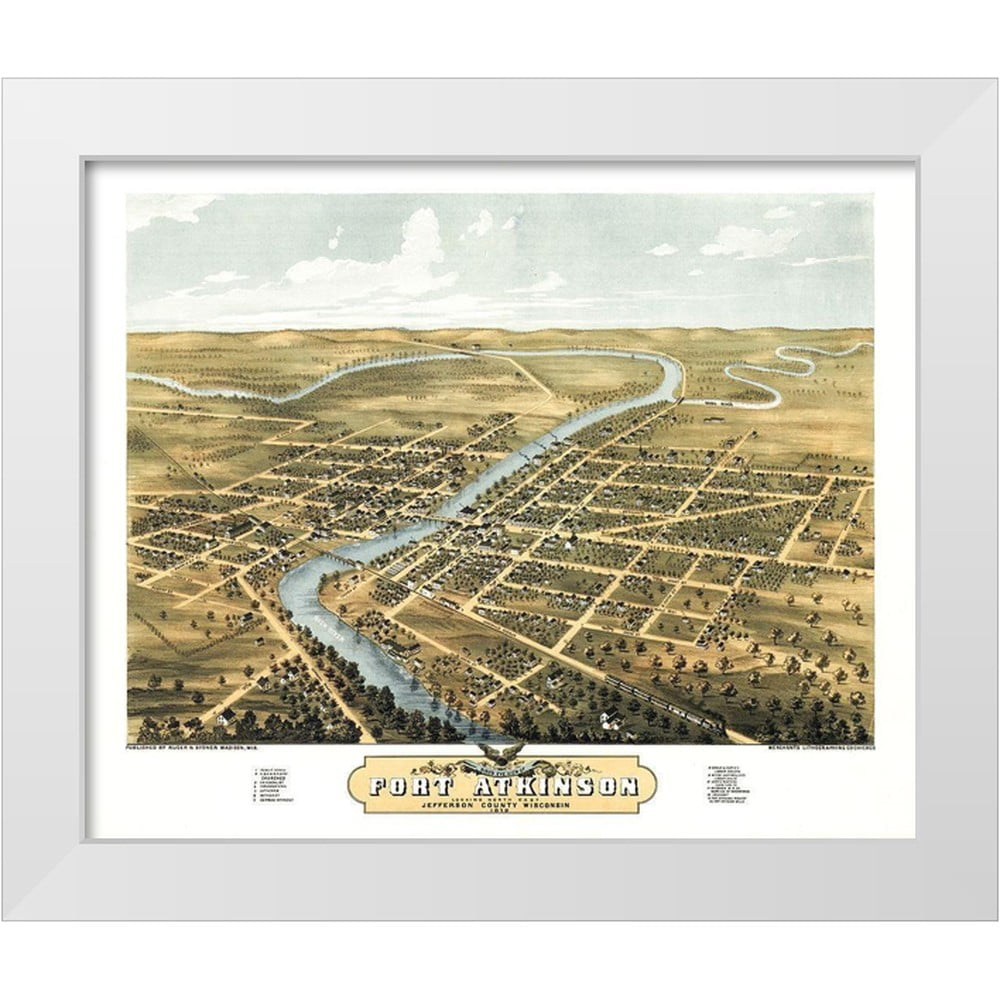 Ruger 14x12 White Modern Wood Framed Museum Art Print Titled - Fort ...