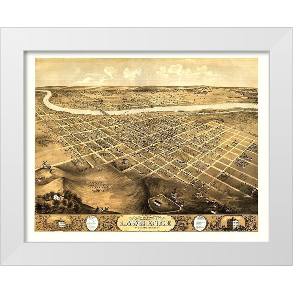 Ruger 14x12 White Modern Wood Framed Museum Art Print Titled - Lawrence ...
