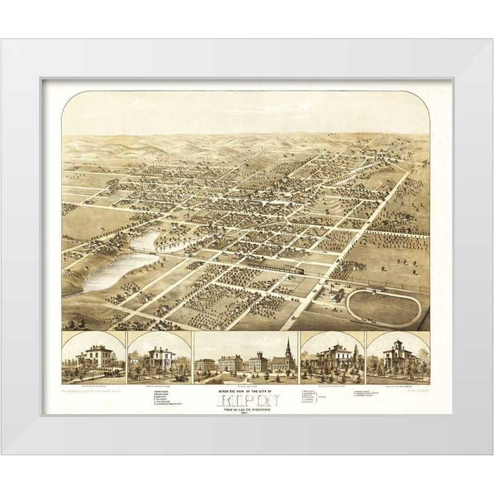 Ruger 14x12 White Modern Wood Framed Museum Art Print Titled - Ripon ...